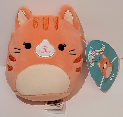 Squishmallows Official 5" Gigi Orange Tabby Cat Stuffed Animal Plush ...