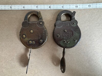 USPS Post Office Vintage Brass Street Letter Box Locks With Keys #102 ...