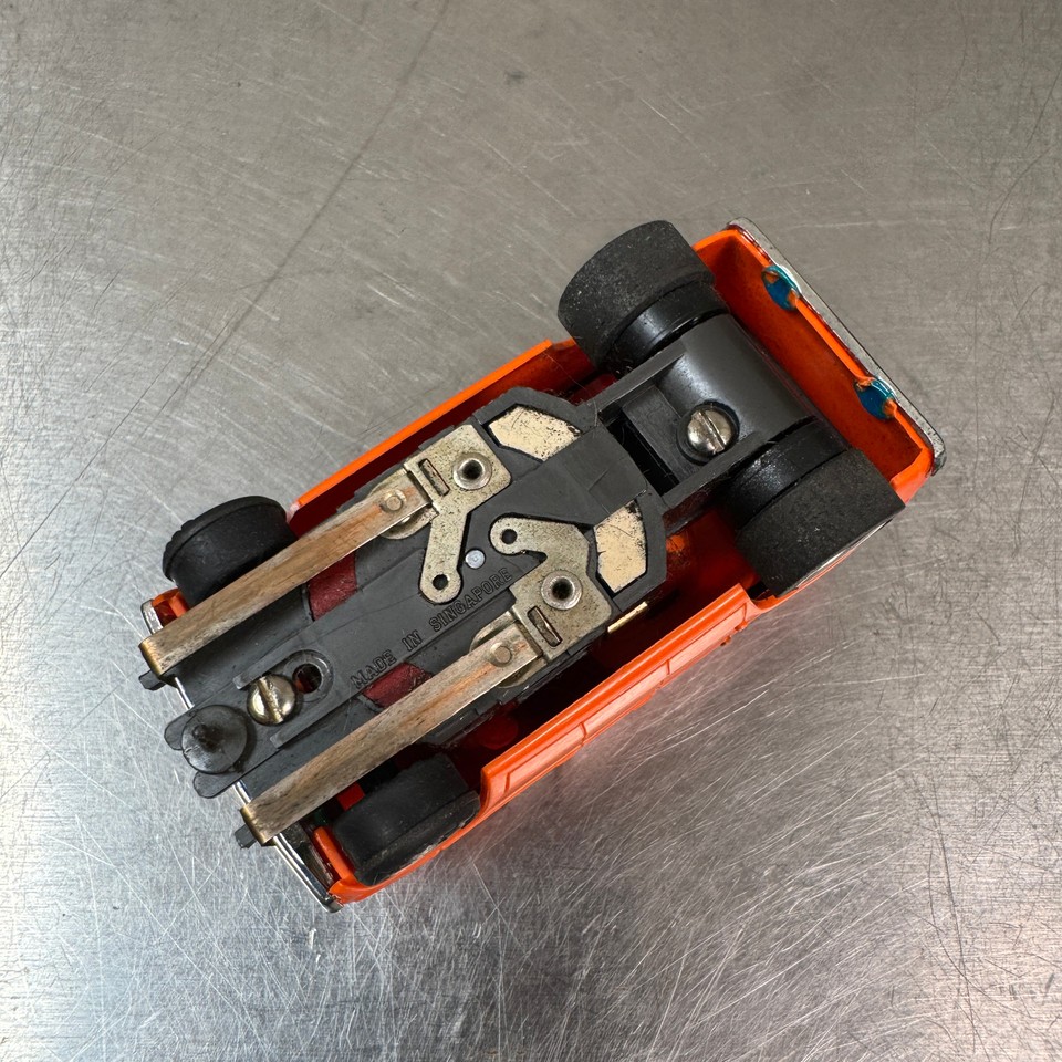 Vtg AURORA AFX Dodge Van HO Slot Car ORANGE - WORKING | eBay