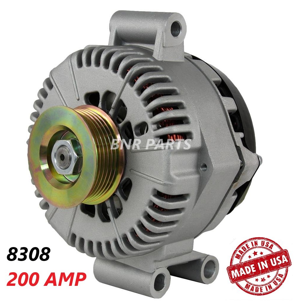 200 AMP 8308 Alternator Ford Super Duty Bottom Unit High Output ...