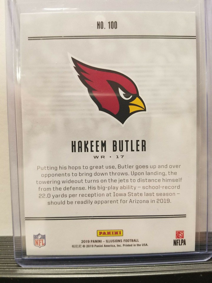 Hakeem Butler 2019 Illusions Football (Retail) Rookie #100 RC Arizona ...