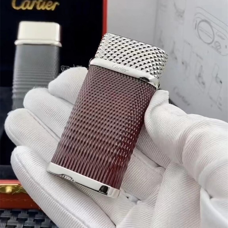 Smoking Lighter Cartier Classic Luxury Lighter Gas Lighter With Stones ...