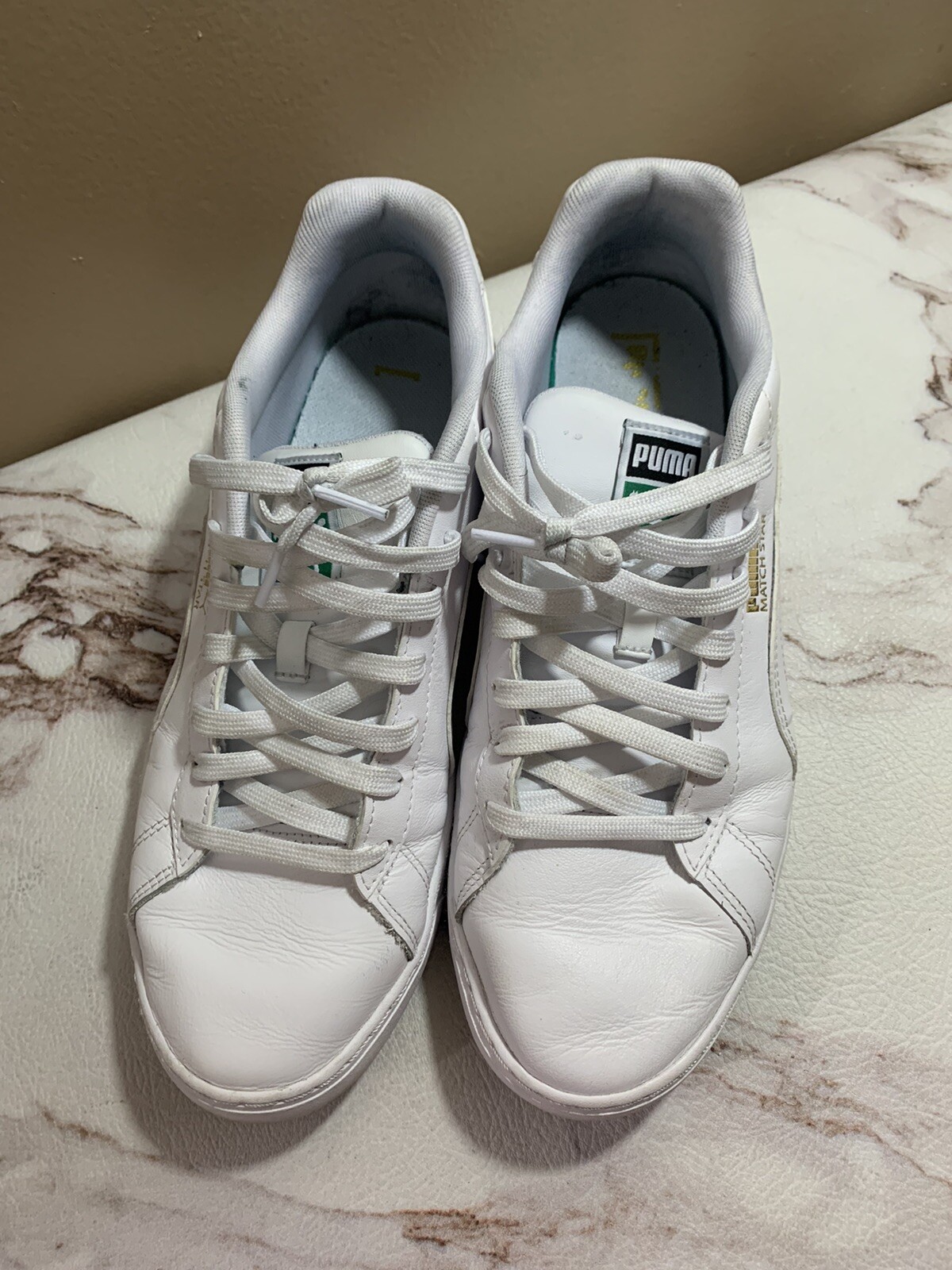 Puma Men's Match Star Sneaker, Puma White/Puma White/… - Gem