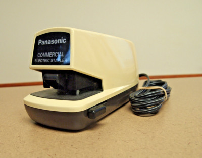 PANASONIC AS-300N Commercial Electric Stapler w/ Adjustable Paper Depth ...