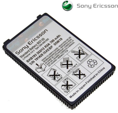 Genuine Original Sony Ericsson Battery BST-35 BST-30 for K700i T220 ...