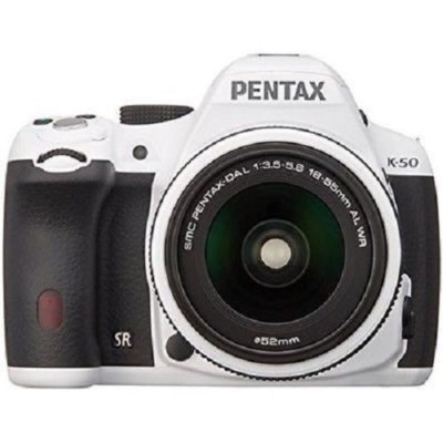 USED Pentax K-50 with DA L 18-55mm WR White Excellent FREE SHIPPING | eBay