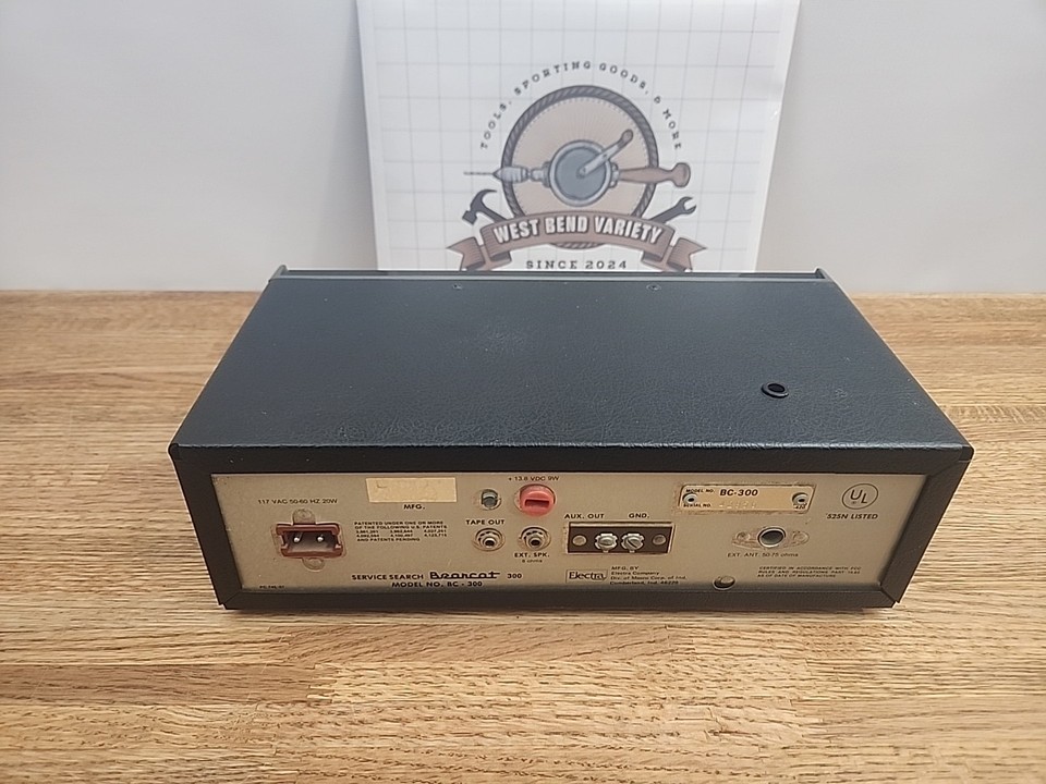 VTG Bearcat Electra BC-300 50ch Programmable Mobile Base Radio Scanner ...