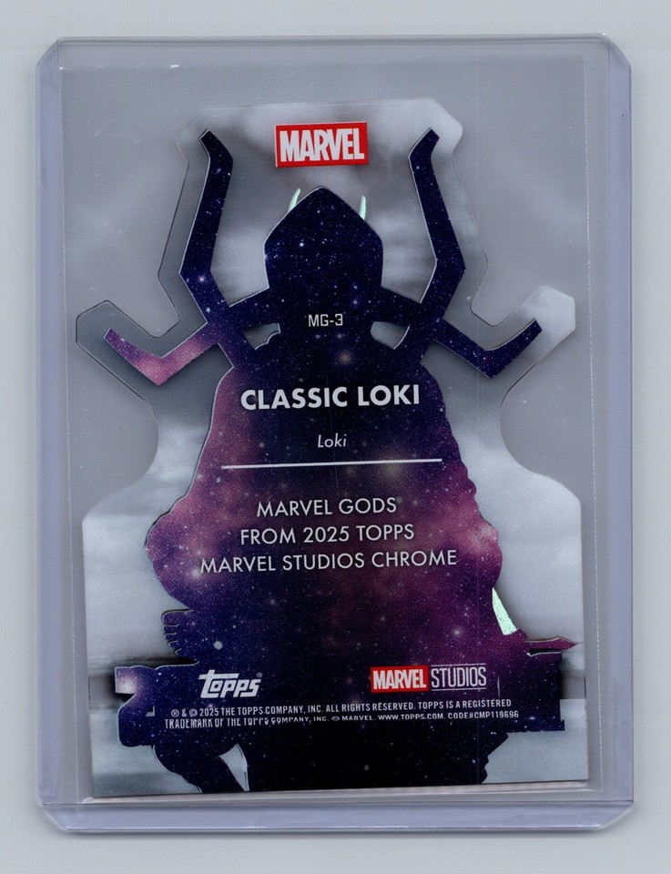 Classic Loki 2025 Topps Chrome Marvel Studios #MG3 Marvel Gods Case Hit ...