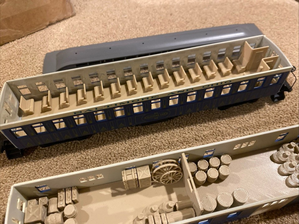 50' Overland Passenger Car Interiors set Of 5 Ho Scale Fits Roundhouse ...