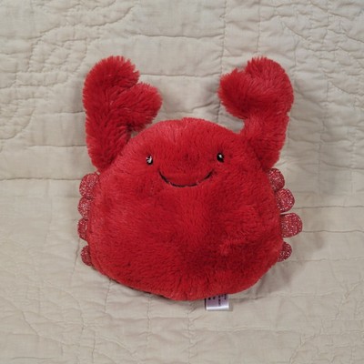 Ebba Splasheez Red Crab Plush 8" Lobster Stuffie Plushie Lovey Smile ...