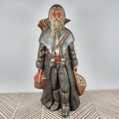 Vintage Kimple Handpainted Ceramic Sculpture #2069 Black Peter Santa 10 ...