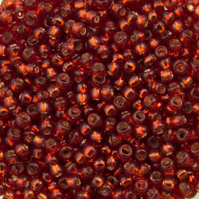 15/0 TOHO ROUND Silver Lined Ruby Seed Bead (8g) | eBay