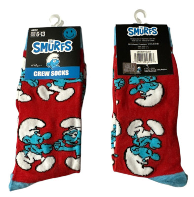 The Smurfs Socks - 2 PAIRS 🧦🧦 Fast Shipping! | eBay