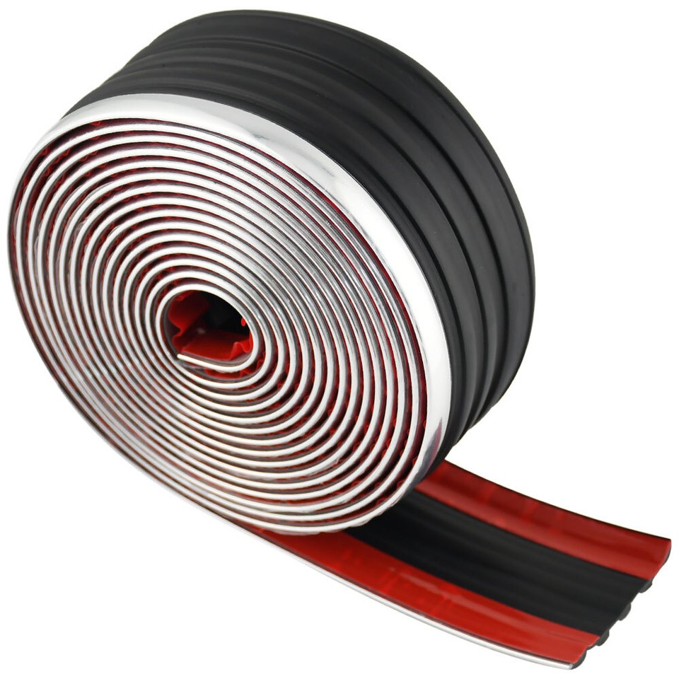 Black And Chrome Door Side Belt Molding Moulding Body Trim for Trucks ...