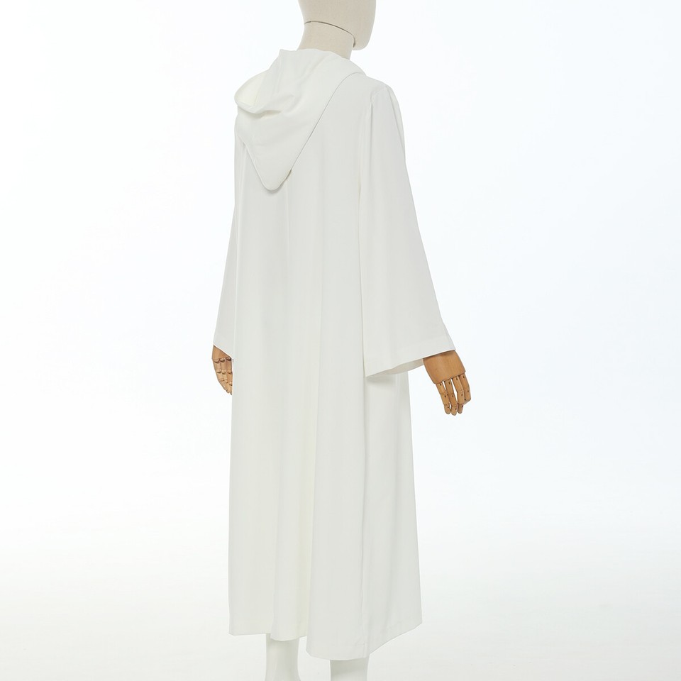 Catholic Priest Solid Alb Hood Robe Clergy Ivory White Robe Pastor ...
