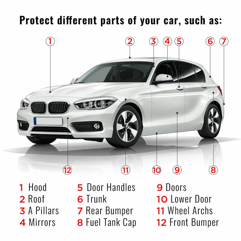 Film Protective Shield for Car Body Car, 25 X 35 CM, Thick 0,3 MM ...