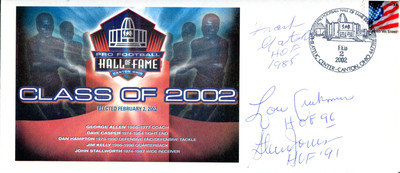 Frank Gatski, Lou Creekman, and Stan Jones Autographed Pro Football ...