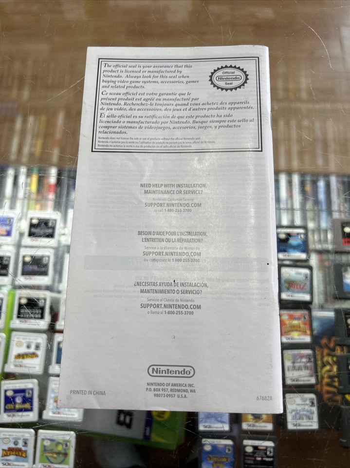 Nintendo Wii MotionPlus Operations Guide Instruction Manual C/RVL-A-GL1 ...