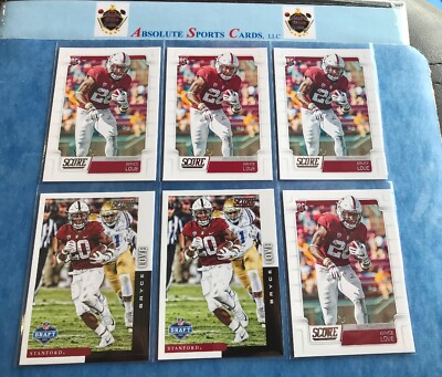 2019 Score BRYCE LOVE RC LOT X 6 | Stanford | Washington Redskins | eBay