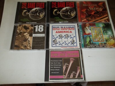 Big Band CD Lot 8 Jazz Dorsey, Ellington, Miller, Shaw & Other Artists ...