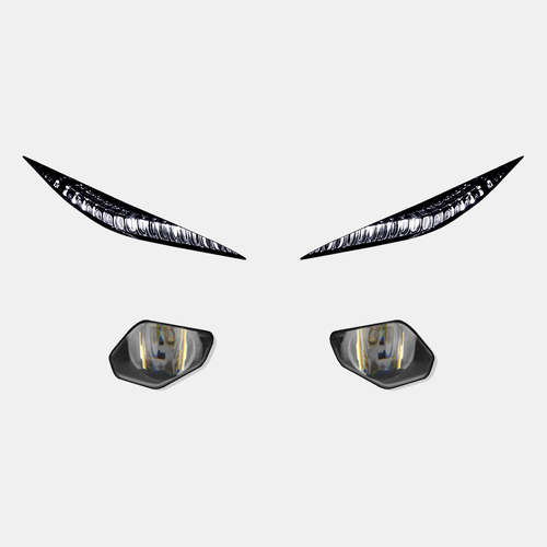 Yamaha YZF R6 2017+ simulated SSP - WSBK style Headlight Decals ...