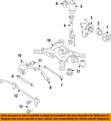 MERCEDES OEM 12-19 GL350 Rear Suspension Suspension Components-Hub ...