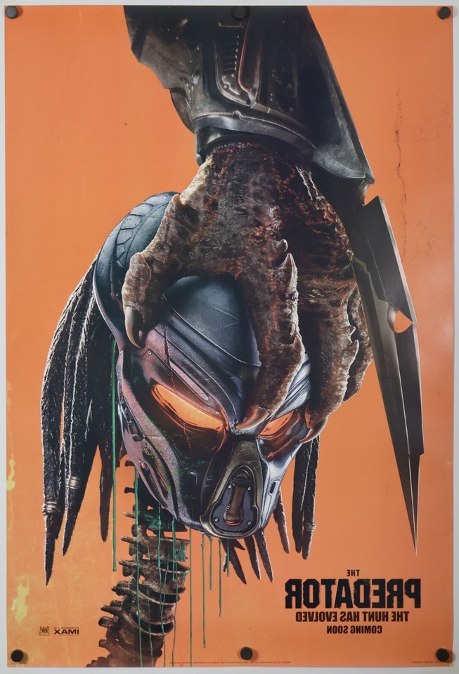 The Predator - original DS movie poster 27x40 D/S - 2018 Advance | eBay