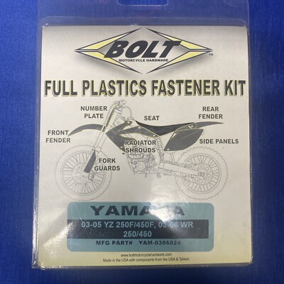 Bolt Yamaha Plastics Fastener Kit YAM-0306024 | eBay