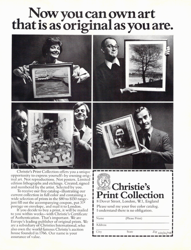 1979 Print Ad Christie's Galleries Original Art Print Collection Now ...