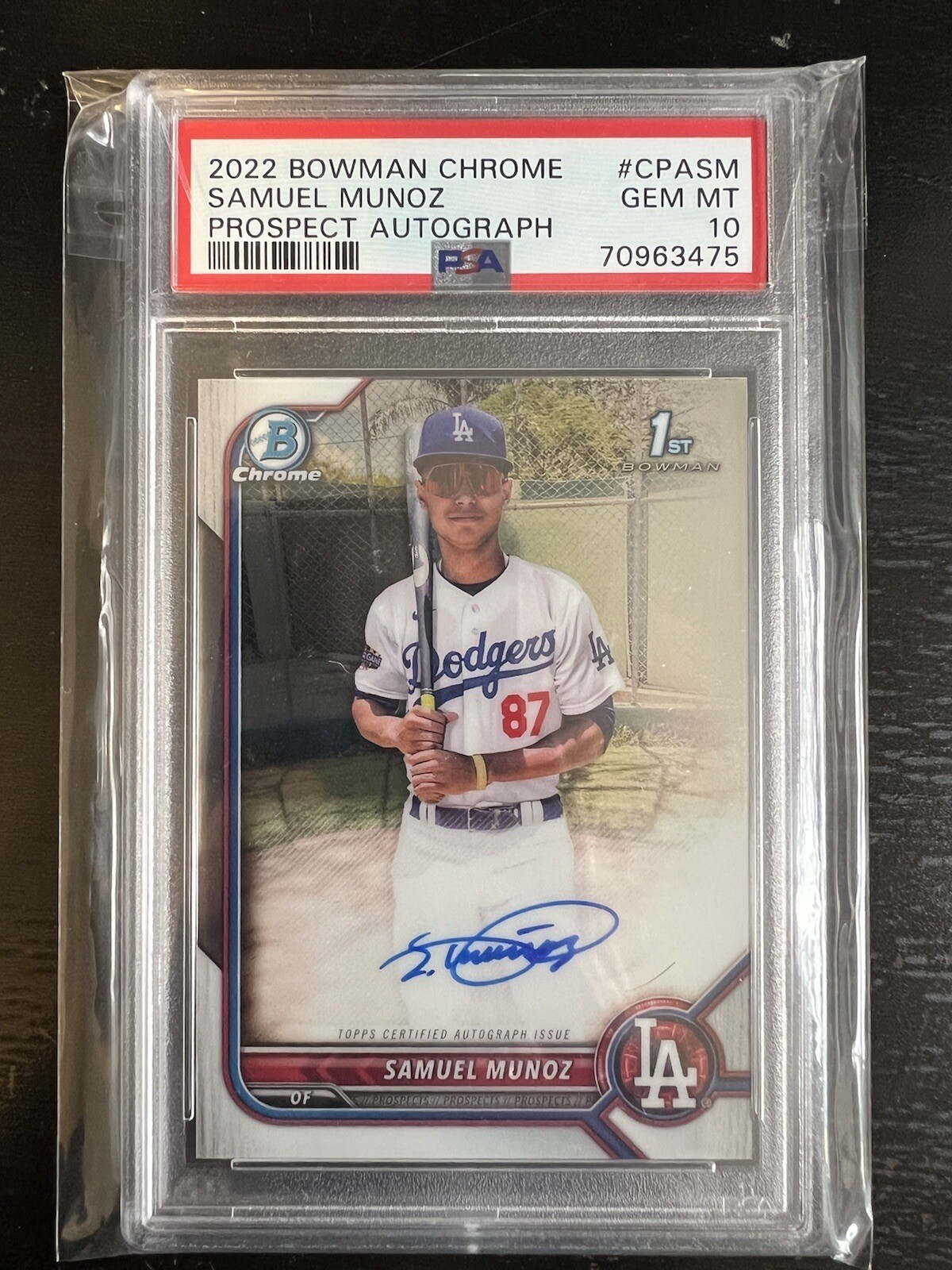 Samuel Munoz 2022 Bowman Chrome 1st Bowman Auto PSA 10 | eBay