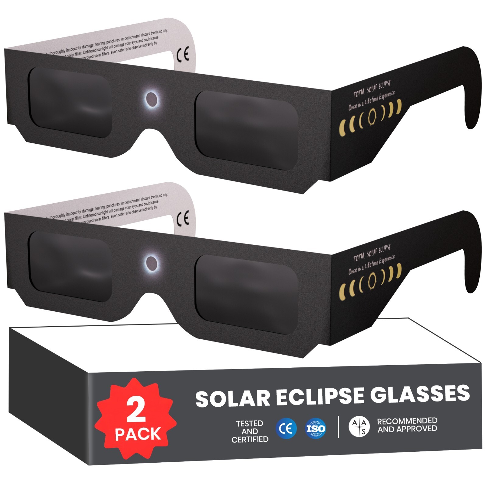 Solar Eclipse Glasses ISO & CE Certified - | Grelly USA