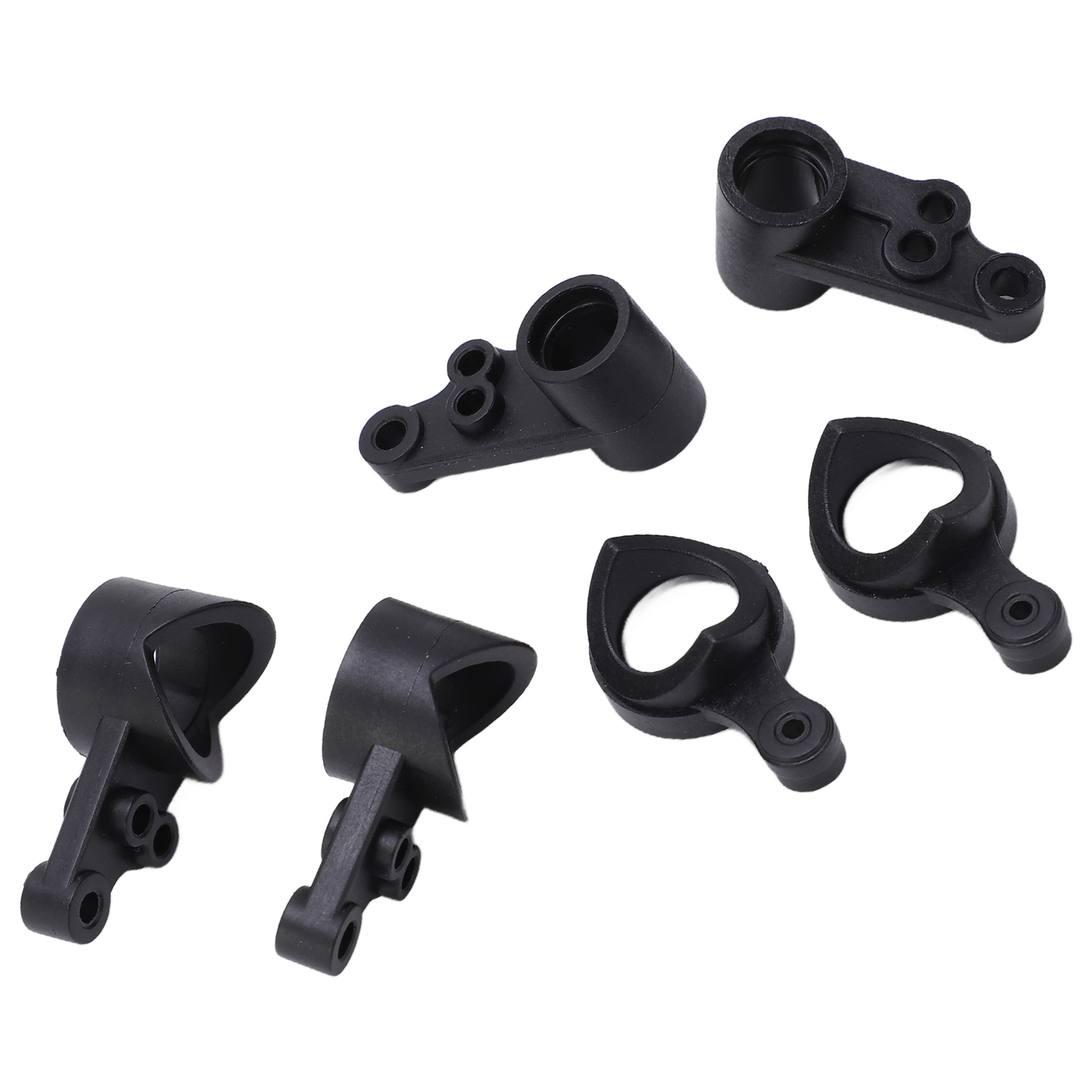 2 Sets RC Steering Knuckle Kit Black Plastic For WLtoys 144001 144010 1 ...