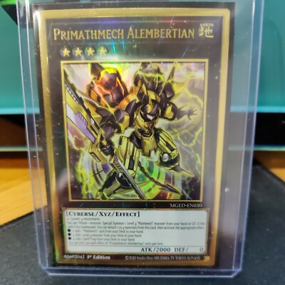 Yugioh - Primathmech Alembertian MGED-EN030 1st Gold Rare NM Ship Today ...
