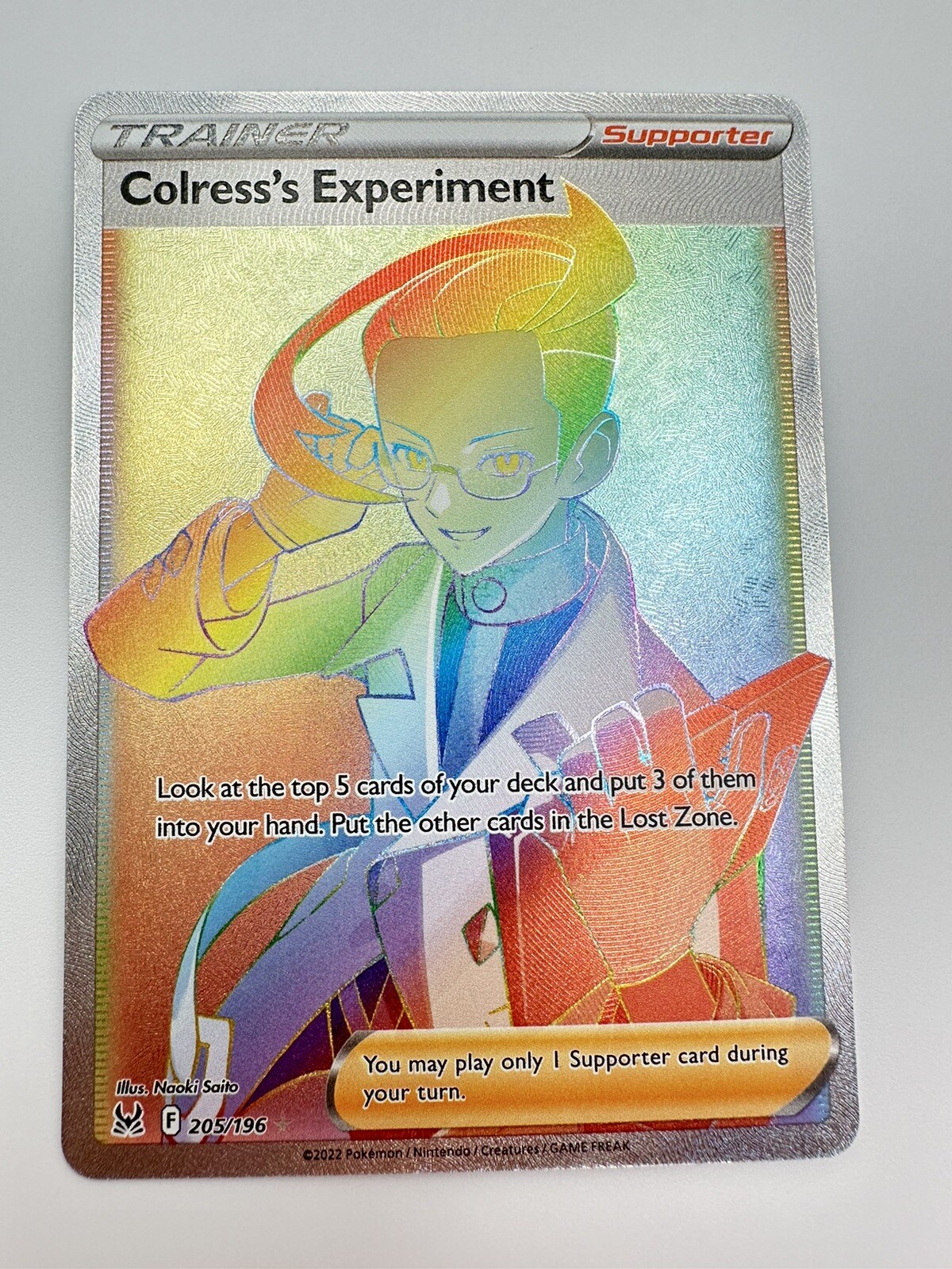Pokémon TCG Colress's Experiment Sword & Shield - Lost Origin 205/196 ...