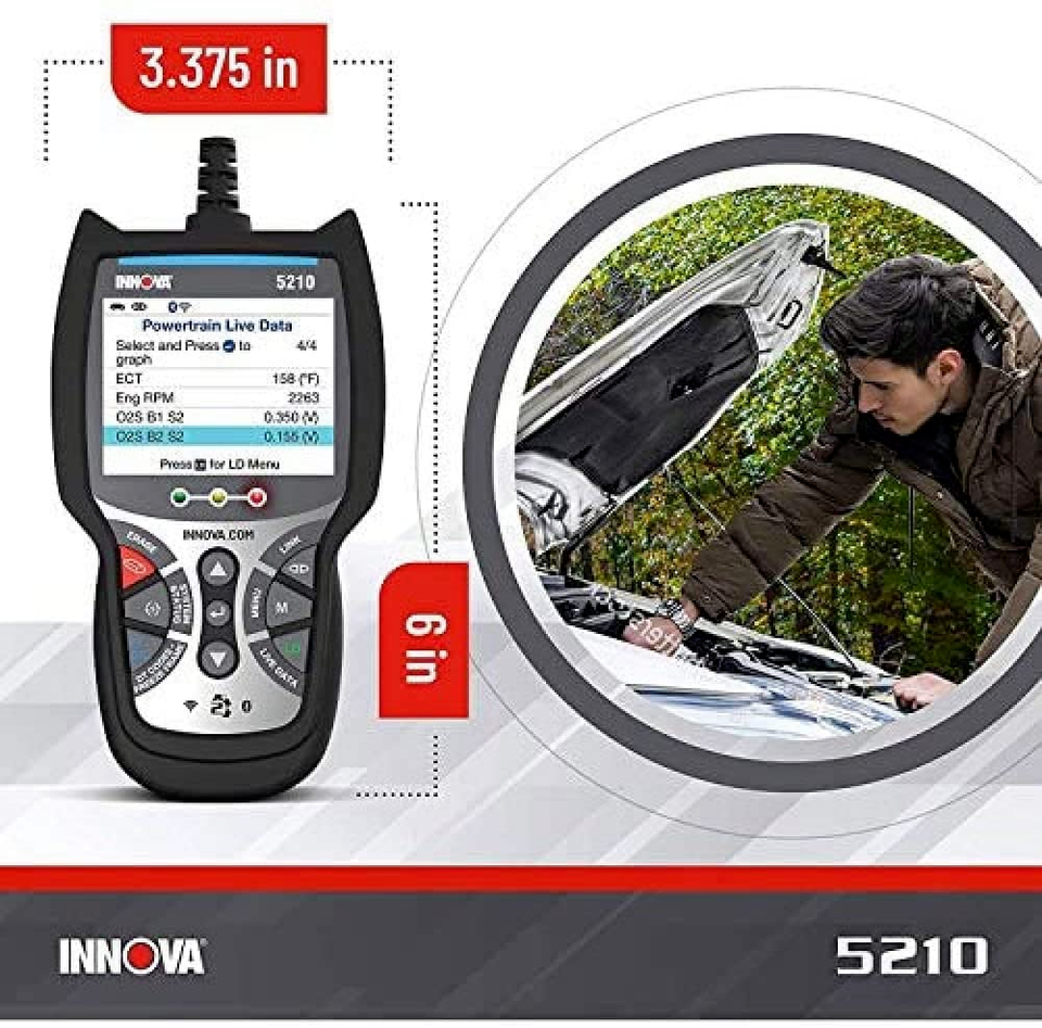 INNOVA 5210 - Newest 2022 OBD2 Diagnostic Code Scanner - Read/Erase ABS ...