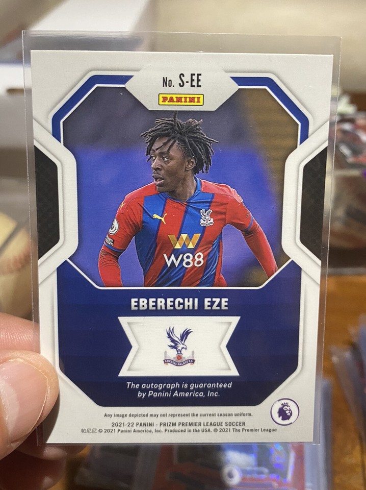 2021-22 Panini Prizm EPL FOTL Eberechi Eze Auto Autograph Crystal ...
