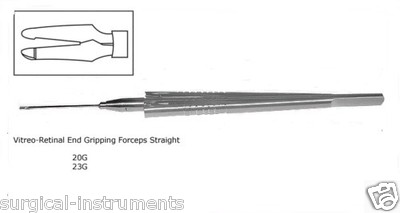 SS Vitreous 23 Gauge Vitrectomy End Gripping Forceps Ophthalmic Eye ...
