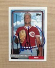 CHRIS HAMMOND CINCINNATI REDS SIGNED AUTOGRAPHED 1992 TOPPS CARD #744 W ...