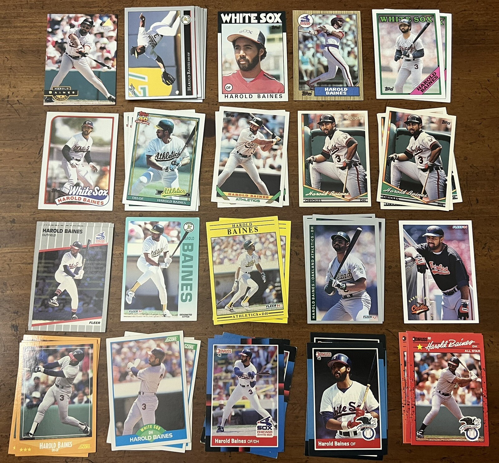 Harold Baines Lot of 50 Baseball Cards Chicago White Sox HOF NM-MT ...