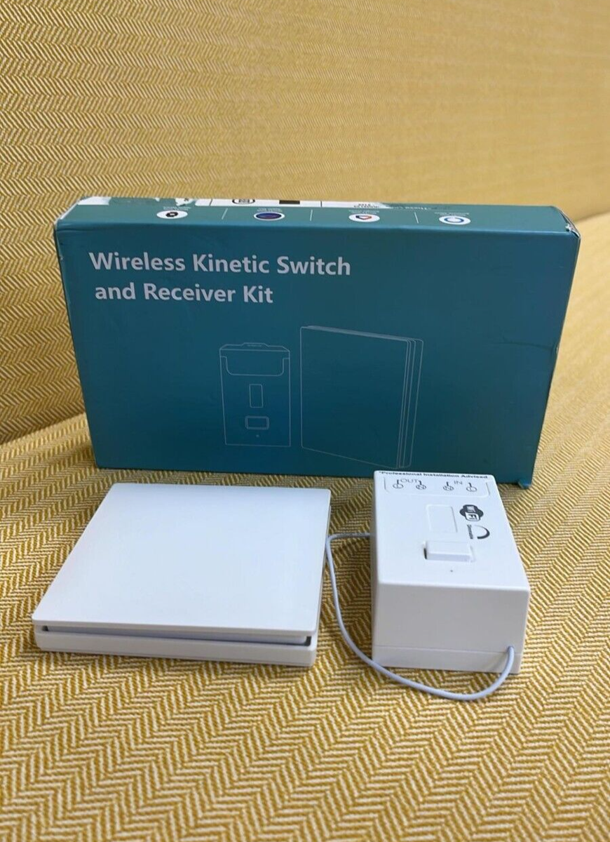 Wireless Switch And Receiver Kit 3 Gang Wireless Kinetic Switch,