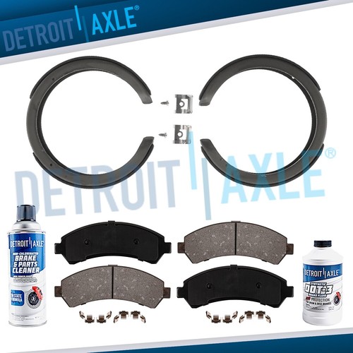Front Brake Pads Rear Parking Brake Shoes for GMC Sonoma Jimmy Chevy ...