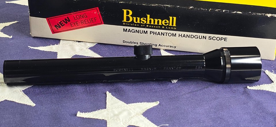 Vintage Bushnell Magnum Phantom 2.5x Pistol Scope ~ Japan w/ Ruger & S ...