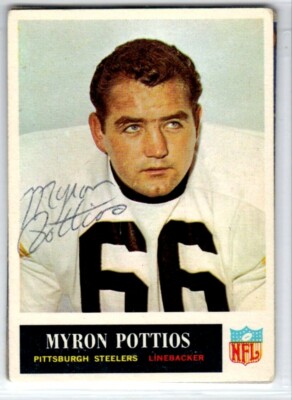 Washington Redskins MYRON POTTIOS autograph signed 1965 PHILADELPHIA ...