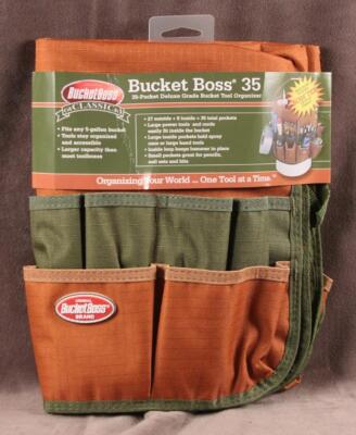 NEW BUCKET BOSS Original Bucket Tool Organizer Deluxe 35 Pockets 01035 ...