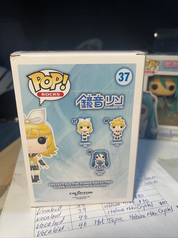 Vocaloid Kagamine Rin 37 Rocks Music Funko Pop Original | eBay