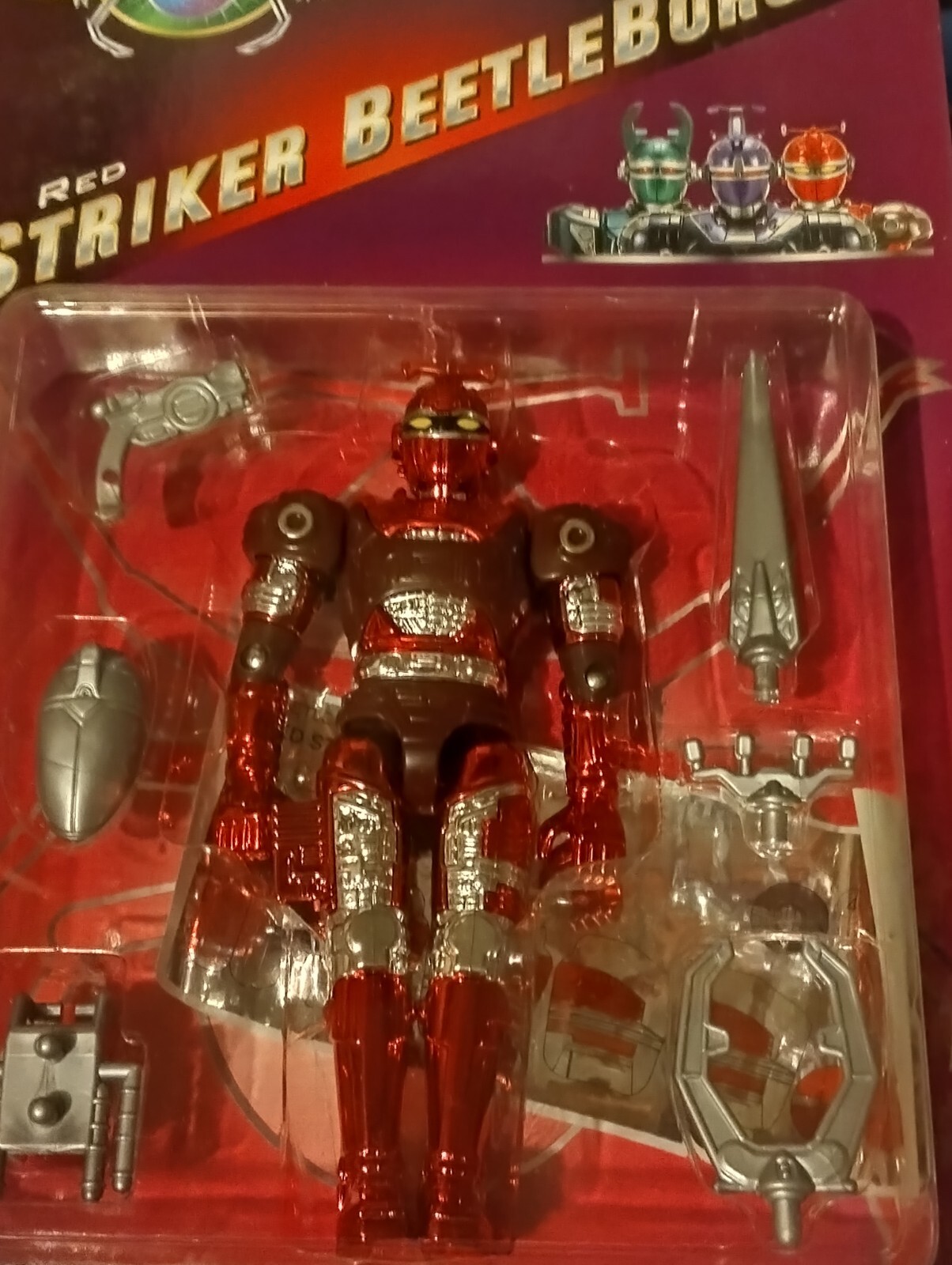 New Red Striker Beetleborg Saban's Beetleborgs 1995 Bandai *Rare!* | eBay