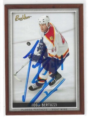 Todd Bertuzzi Signed 2006/07 UD Bee Hive Card #58 Florida Panthers | eBay