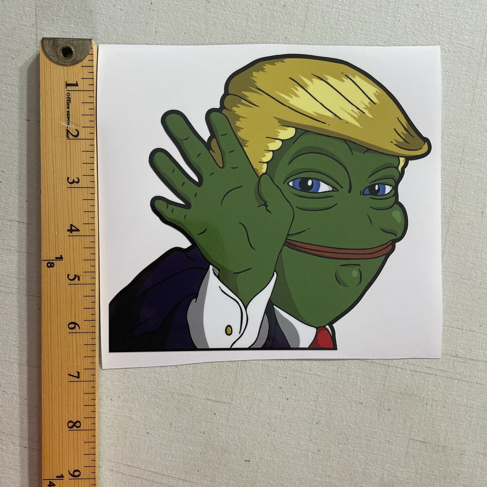 Trump President Frog PEPE MAGA MEME Bumper Sticker Vinyl Decal | eBay