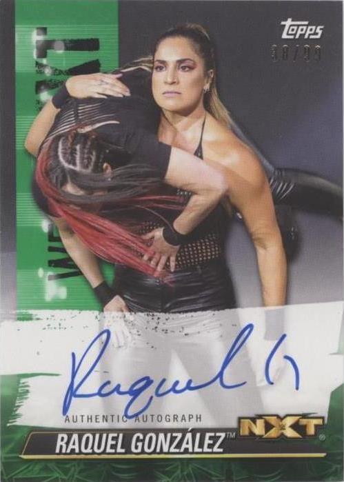 2021 Topps WWE NXT - We Are Nxt Autographs Raquel Gonzalez #A-RG Green ...