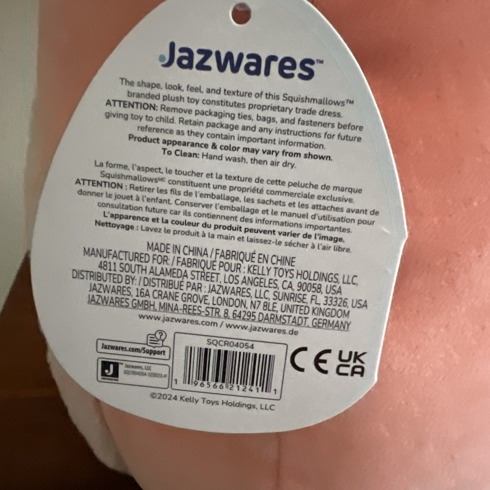 Squishmallow Fatima the Peach Frog 12 inch Plush NWT Rare Fuzzy Belly ...